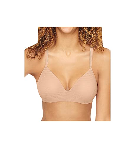 Hanes Women's Hanes Ultimate T-shirt Soft Wire-free Bra, -nude micro dot, 34C