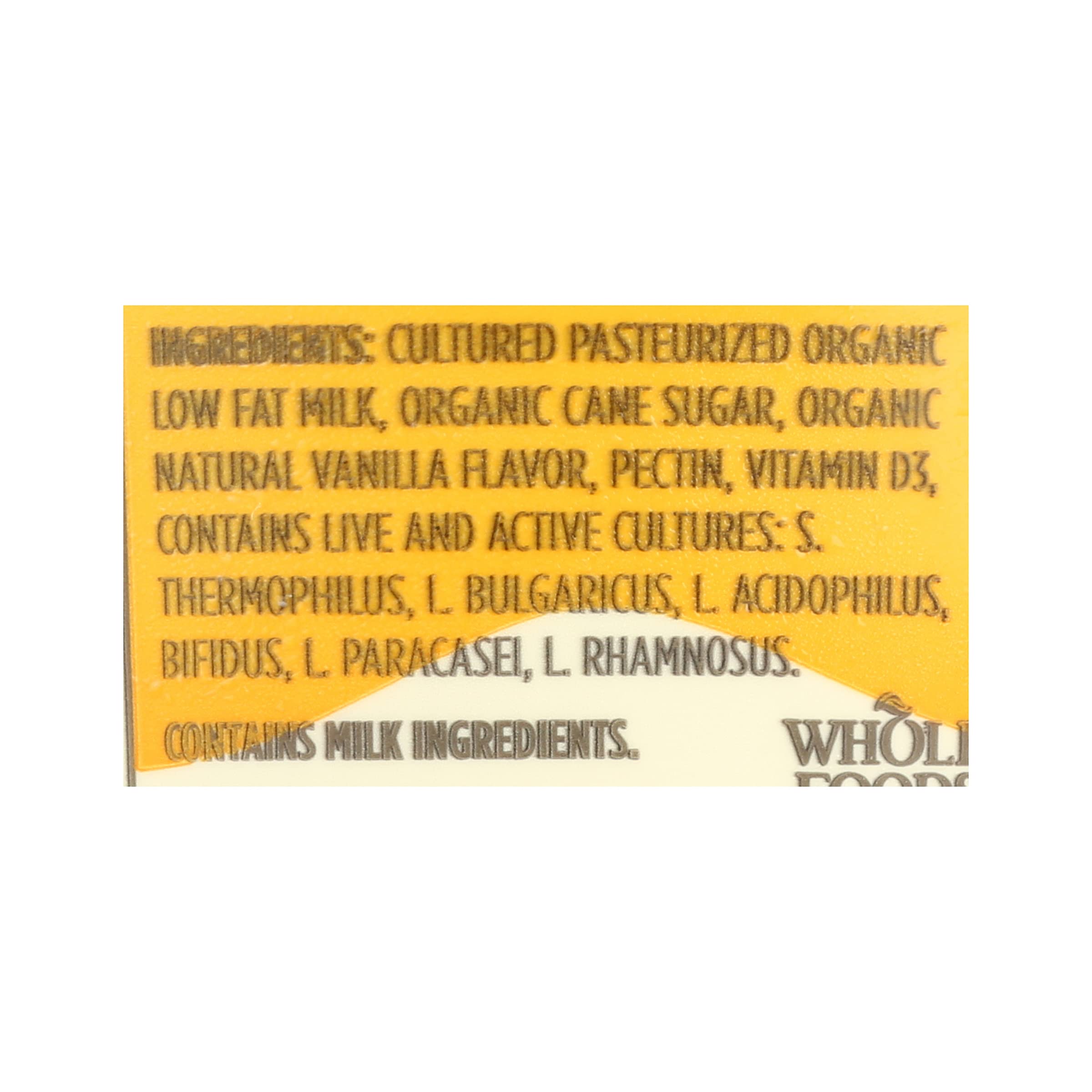 365 by Whole Foods Market, Yogurt Vanilla Low Fat Organic, 32 Ounce