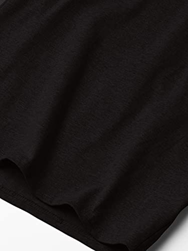Hanes Big Boys' Essentials Short Sleeve T-shirt Value Pack (6-pack), Black, Large