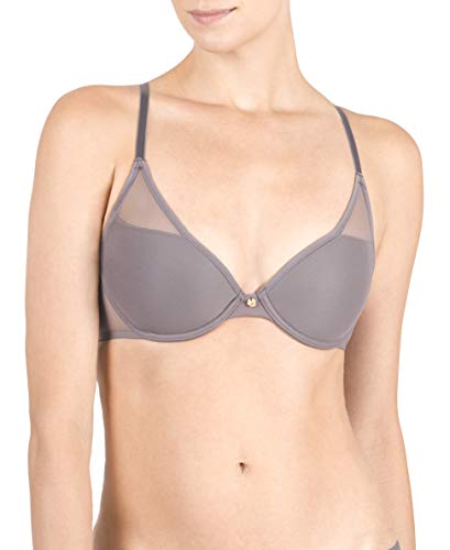 Natori Women's Highlight Contour Underwire Bra, Gunmetal, 38C