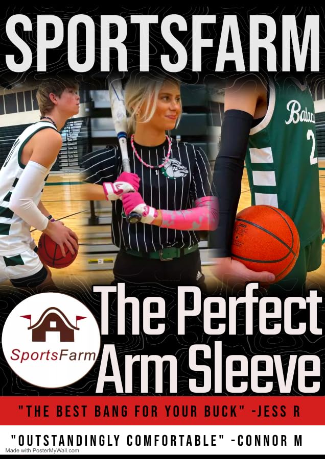 Sports Farm PAIR Compression Elbow Arm Sleeves (YOUTH MEDIUM, GREEN BLACK STRIPE)