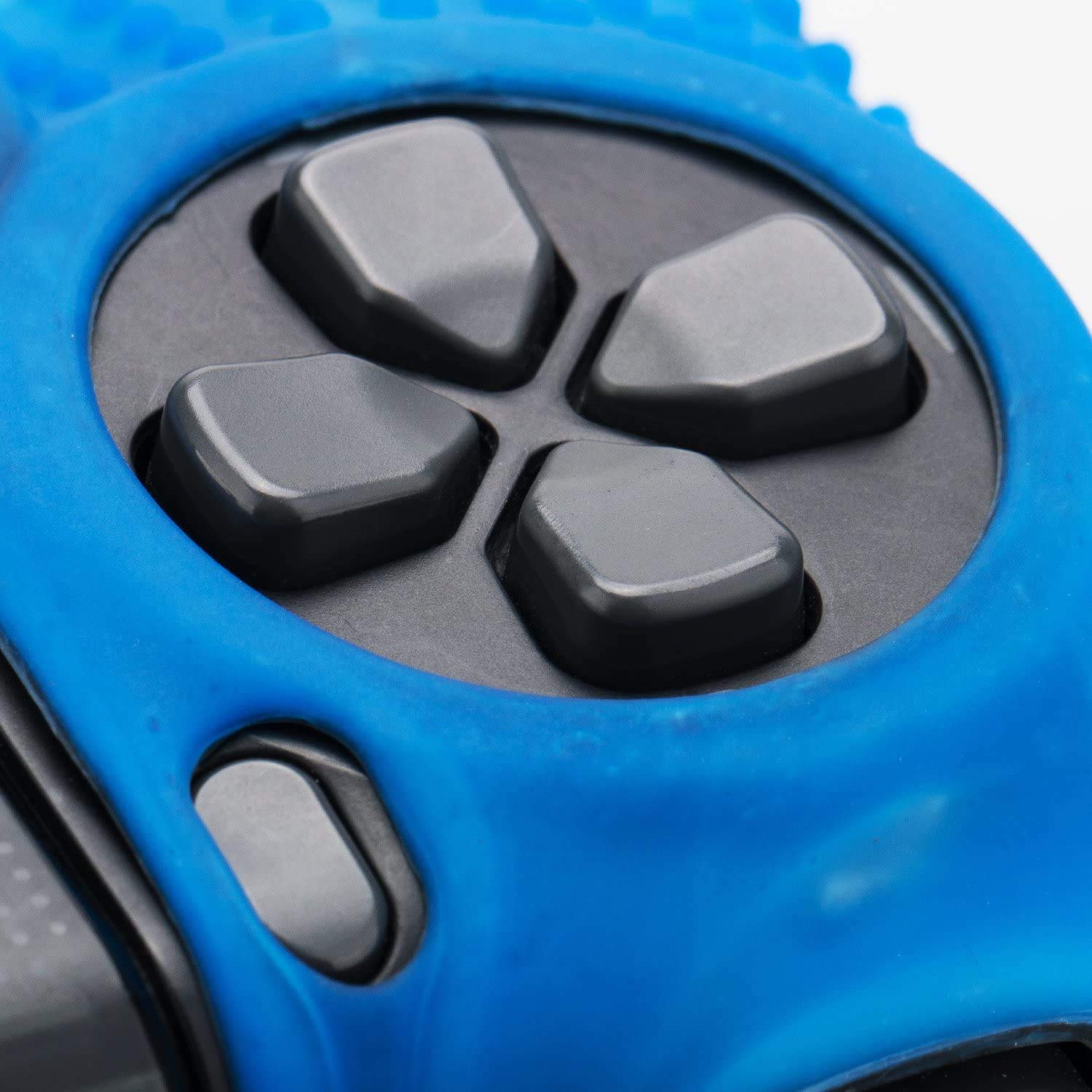 YoRHa Studded Silicone Cover Skin Case for Sony PS4/slim/Pro Dualshock 4 Controller x 1(Camouflage Blue) with Pro Thumb Grips x 8