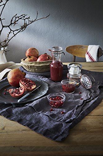 Luigi Bormioli Lock-Eat 17 oz Juice Jar (Set Of 6) : Innovative Glass Lid, Easy to Close, Easy to Open, Dishwasher Safe, Microwave Safe, Canning Safe, Freezer Safe, Stackable Jars