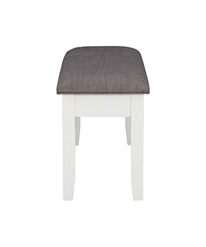 Powell Furniture Jane Storage, Antique White Dining Bench,