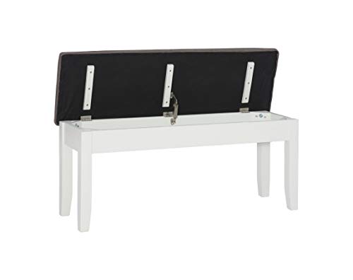 Powell Furniture Jane Storage, Antique White Dining Bench,