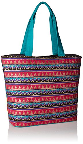 Laurel Burch (LB5230) Shoulder Tote Zipper Top 19, 1/2-Inch by 6, 3/4-Inch by 15-Inch, Fantasticats
