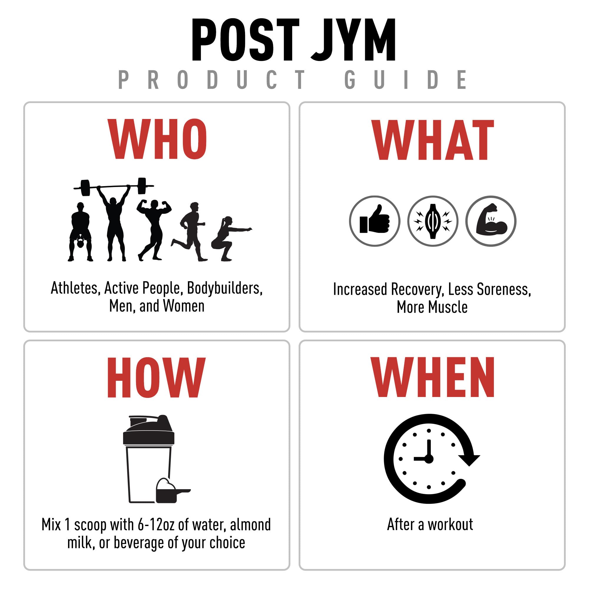 Post JYM Active Matrix - Post-Workout with BCAA's, Glutamine, Creatine HCL, Beta-Alanine, and More | JYM Supplement Science | Natural Lemon Lime Flavor, 30 Servings