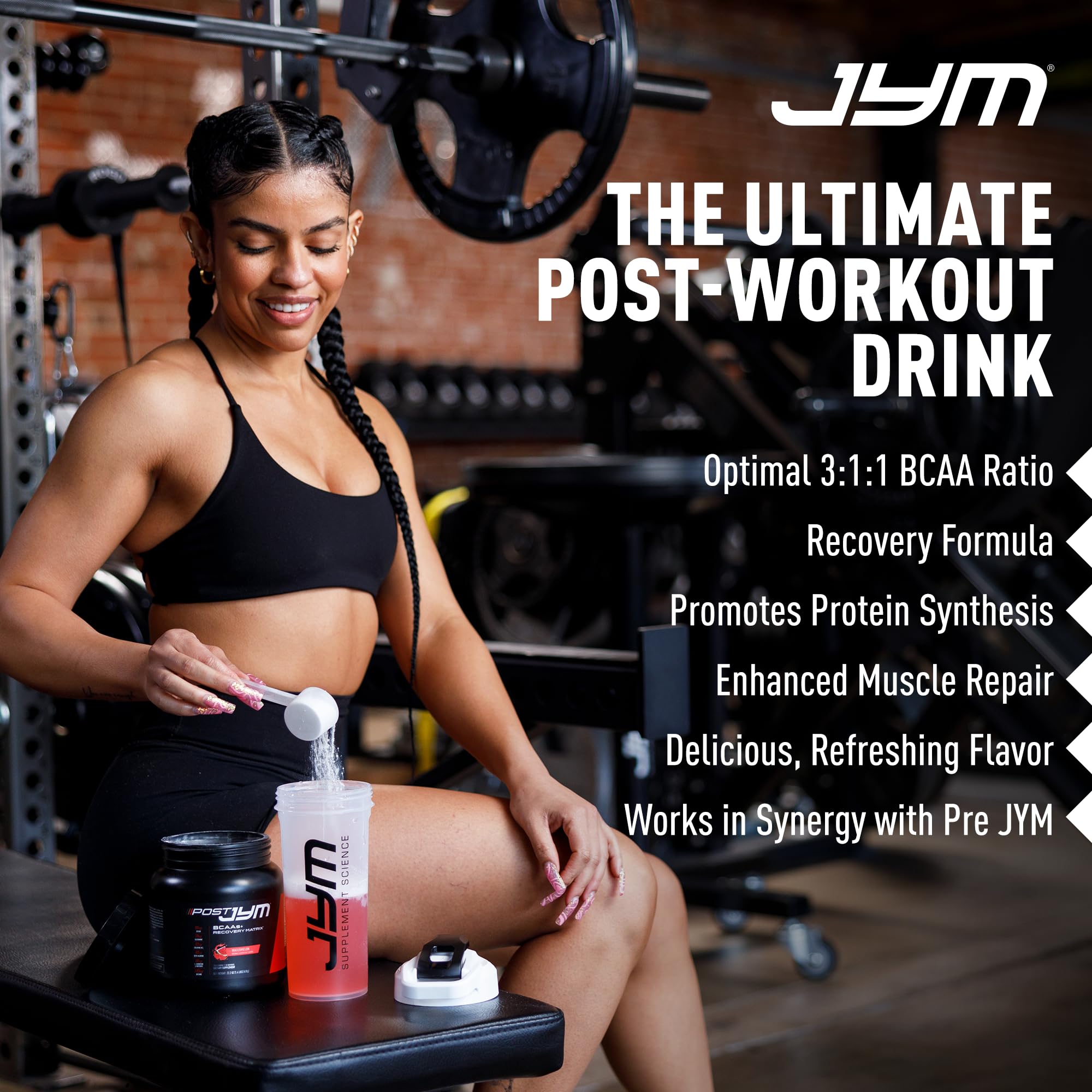 Post JYM Active Matrix - Post-Workout with BCAA's, Glutamine, Creatine HCL, Beta-Alanine, and More | JYM Supplement Science | Natural Lemon Lime Flavor, 30 Servings