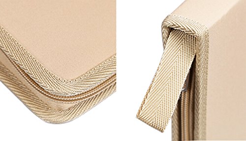 Gullor Fashion Fold Canvas Pencil Case, Black, 36 Holes