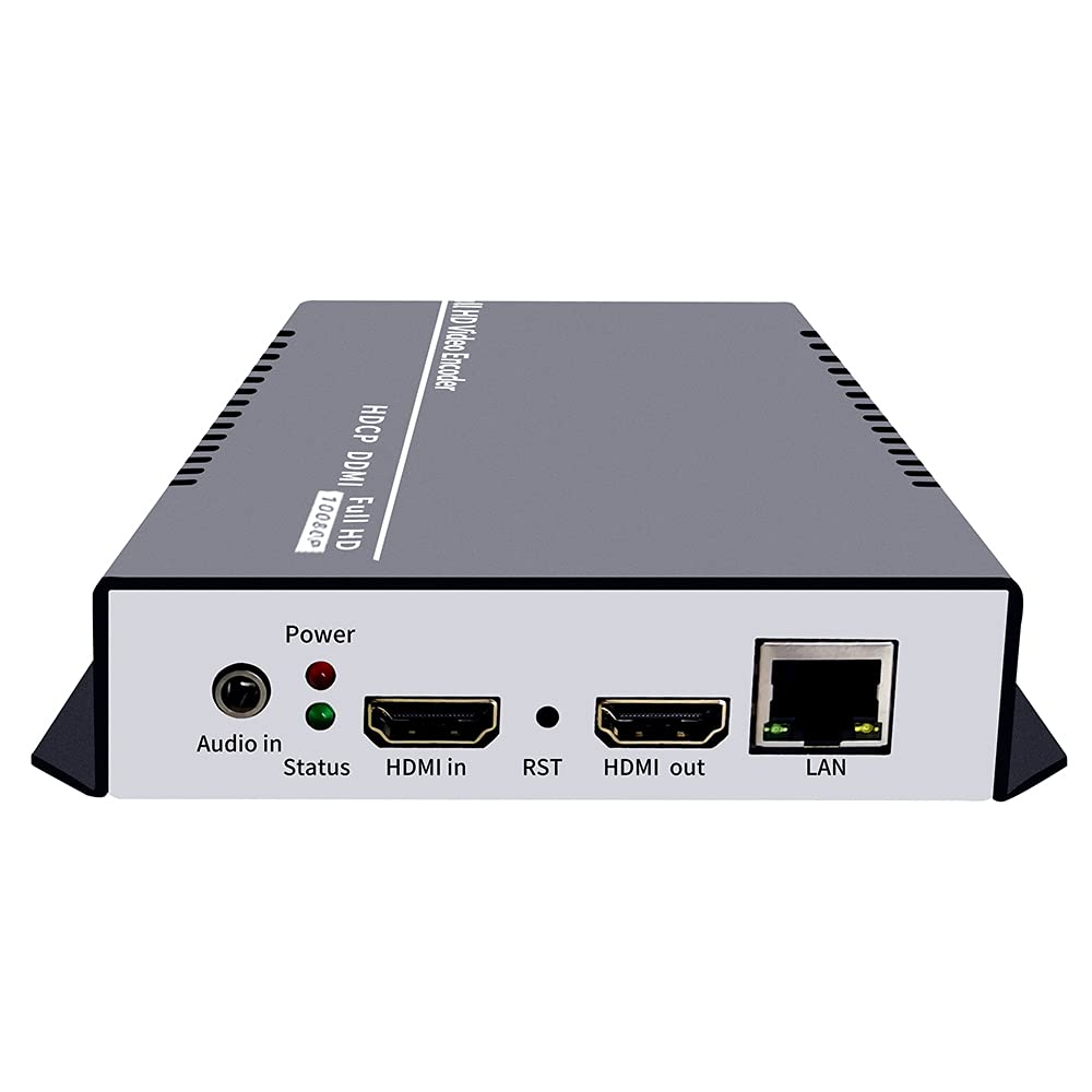 iseevy HD 1080P HDMI Video Encoder H.264 IPTV Encoder with Loopout for IPTV Live Stream Broadcast Support SRT RTMP RTMPS RTSP UDP RTP HTTP FLV HLS TS Protocols and YouTube Facebook Live Platforms