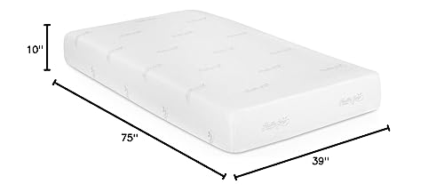 Furinno Angeland Luxury 10-Inch Gel Infused Memory Foam Mattress, Twin,