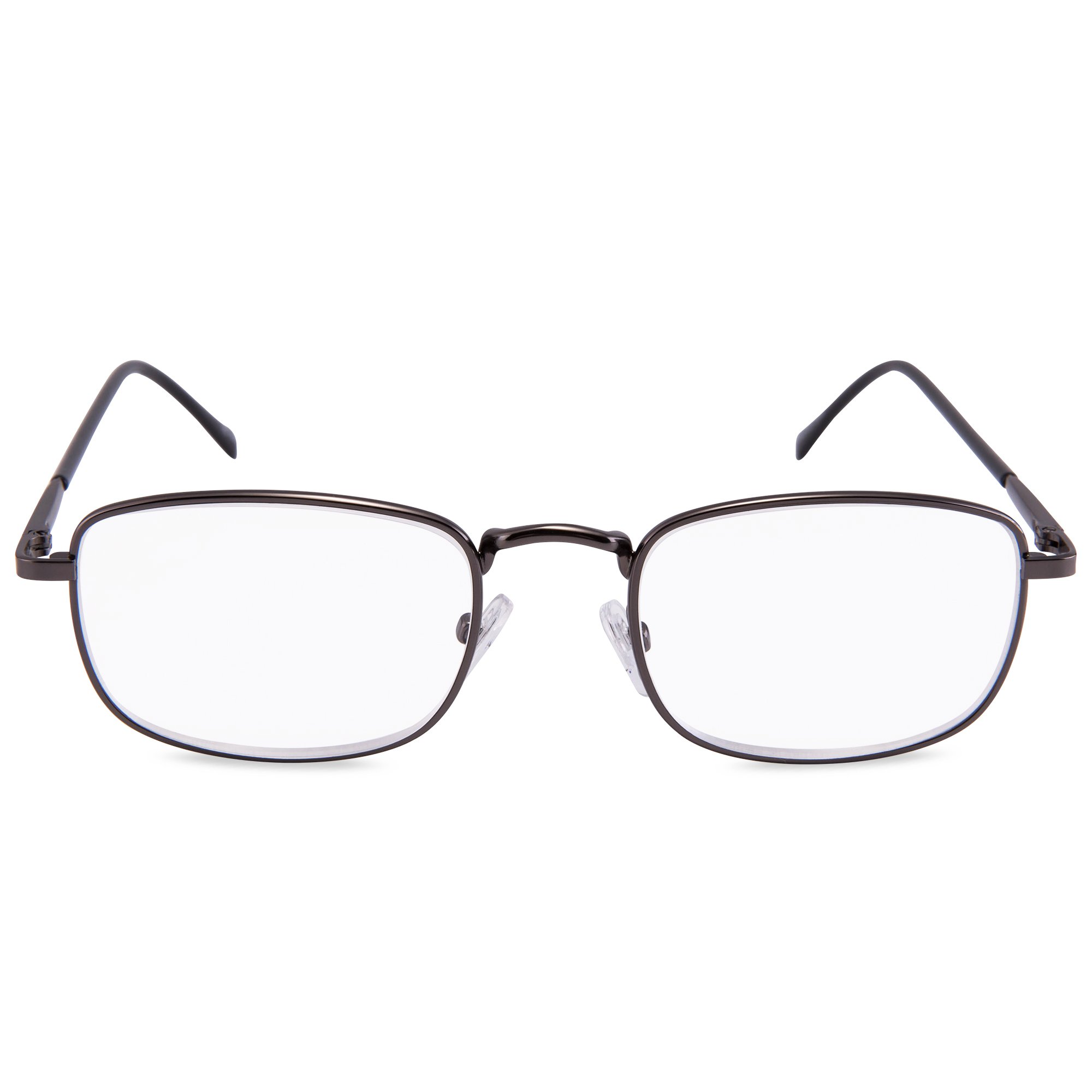 EYEGUARD High Magnification Power 2 Pairs Spring Hinge Reading Glasses Ultra Clear Men & Women Reader(+4.50+5.00 +5.50+6.00)