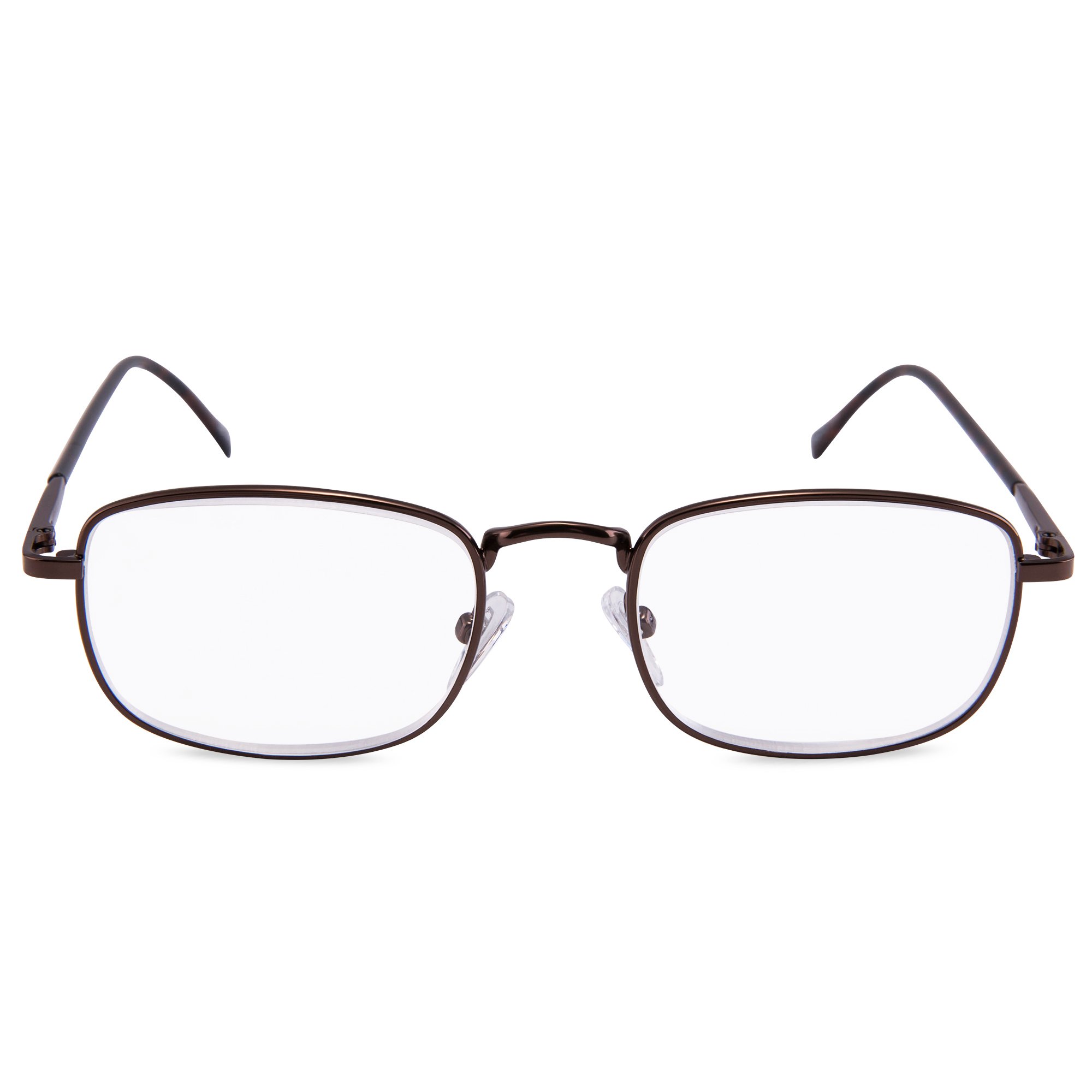 EYEGUARD High Magnification Power 2 Pairs Spring Hinge Reading Glasses Ultra Clear Men & Women Reader(+4.50+5.00 +5.50+6.00)