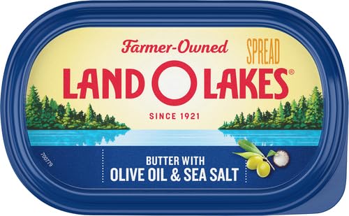 Land O Lakes Butter with Olive Oil & Sea Salt, Spreadable, 13 oz tub