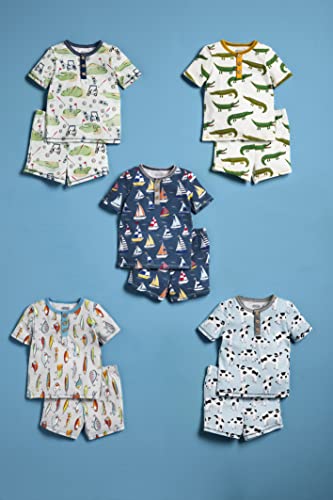 Mud Pie boys Short Sleeves Mud Pie Golf Pajama Set Gray 5 Toddler, Golf, 5T US