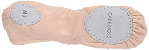 Capezio Girls Leather Juliet Ballet Shoe-Child, Light Pink, 12.5 Little Kid