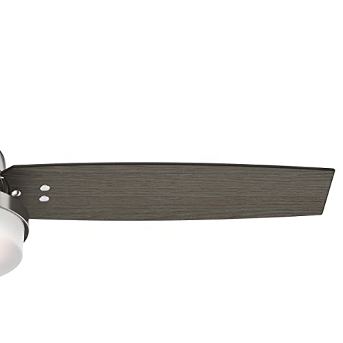 Hunter Fan Company, 59157, 52 inch Sentinel Brushed Nickel Ceiling Fan with LED Light Kit and Handheld Remote