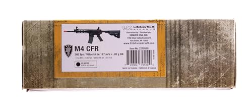 Elite Force M4 AEG Automatic 6mm BB Rifle Airsoft Gun, CFR, Black