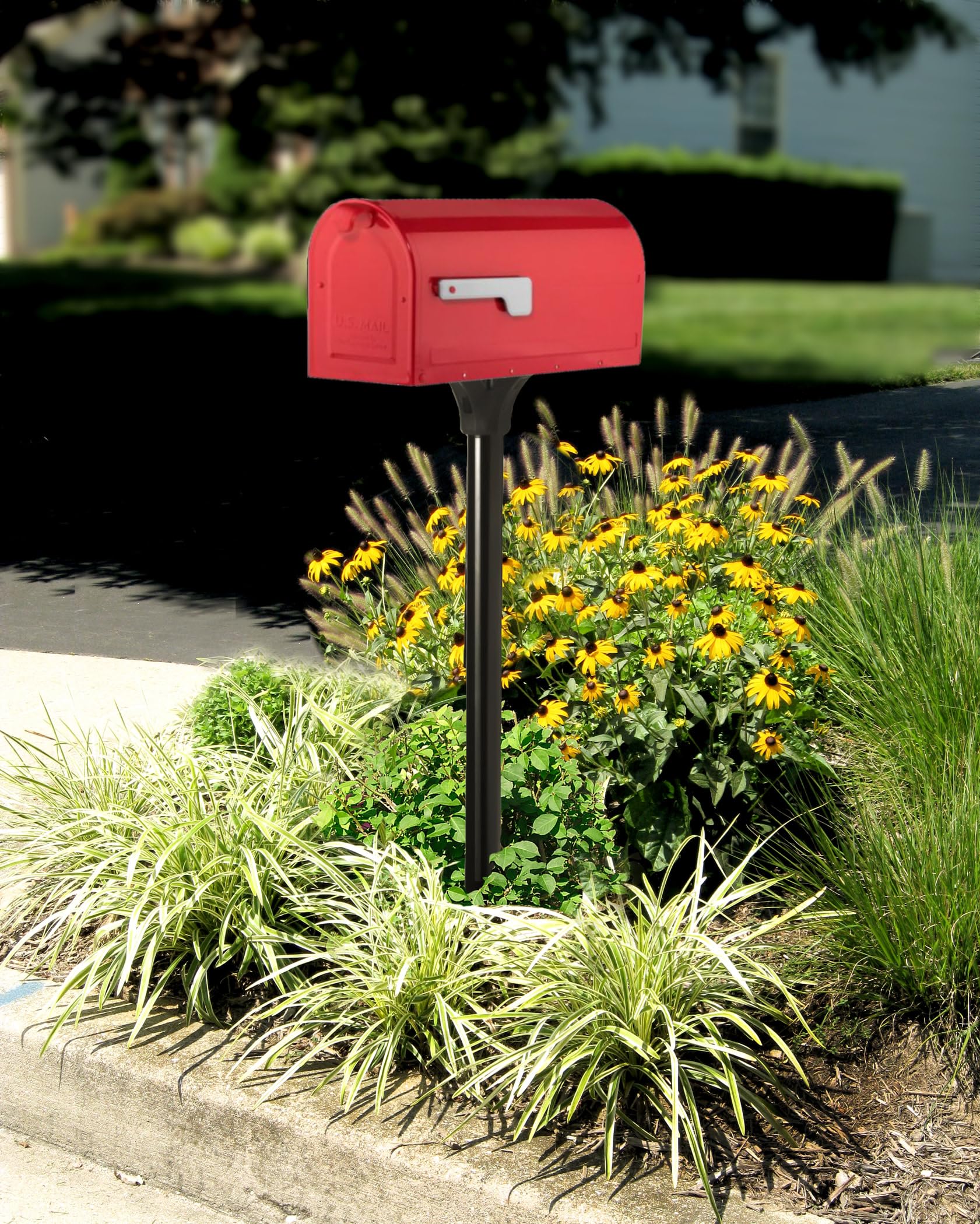 ARCHITECTURAL MAILBOXES 7600R MB1 Mailbox, Medium, Red
