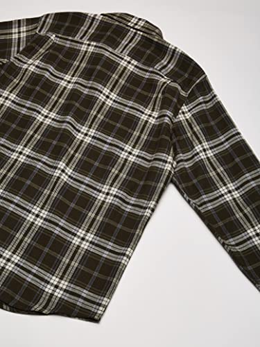 Wrangler Authentics Men's Long Sleeve Flannel Shirt, Rosin, X-Large