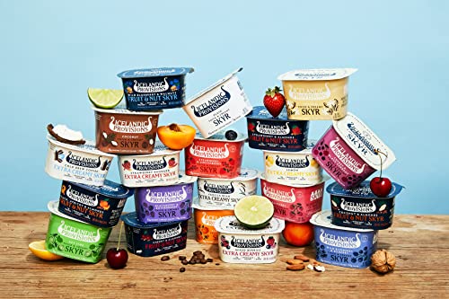 Icelandic Provisions, Peach and Cloudberry Thick and Creamy SKYR, 5.3 Ounce