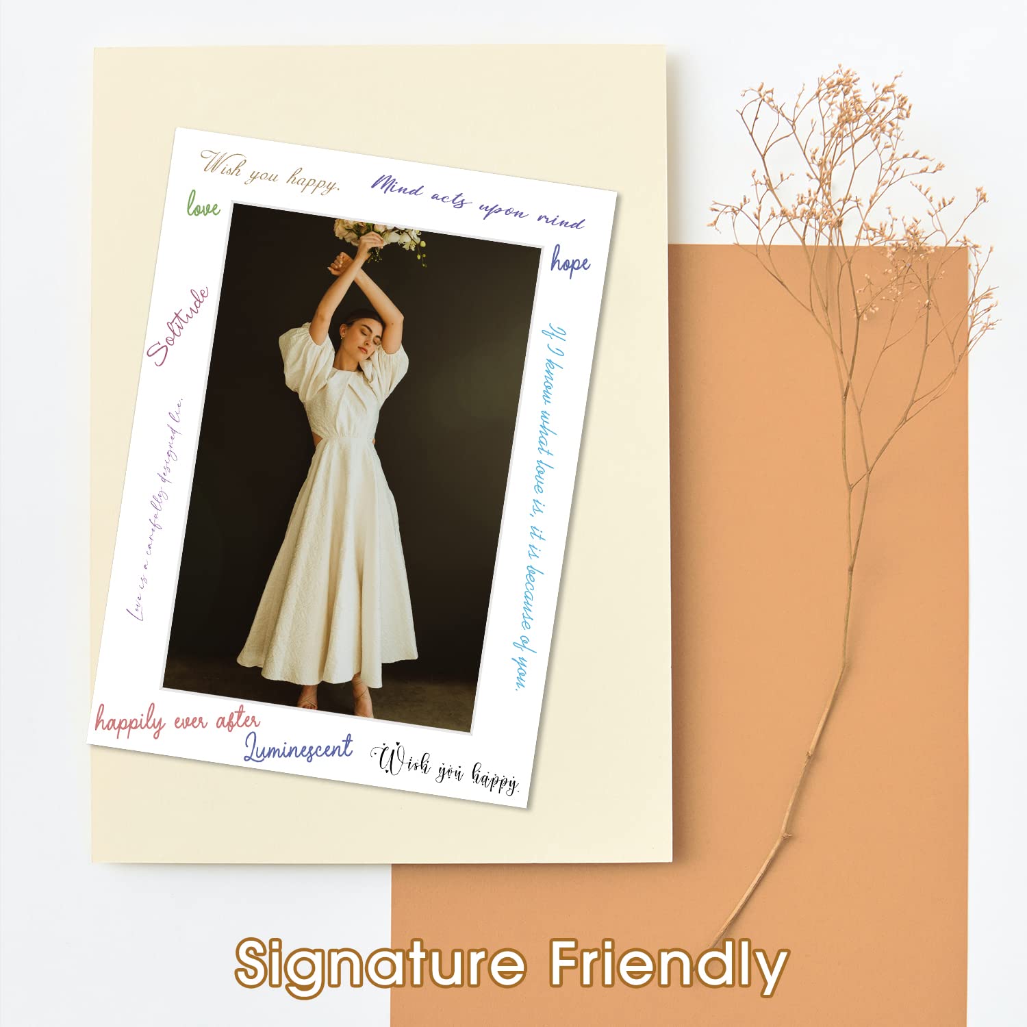 Golden State Art, 5x7 Backing Board Only - for Art, Photos, Print - 4-Ply - 50 Single Backing Boards (50 Pack)