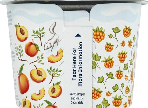 Icelandic Provisions, Peach and Cloudberry Thick and Creamy SKYR, 5.3 Ounce