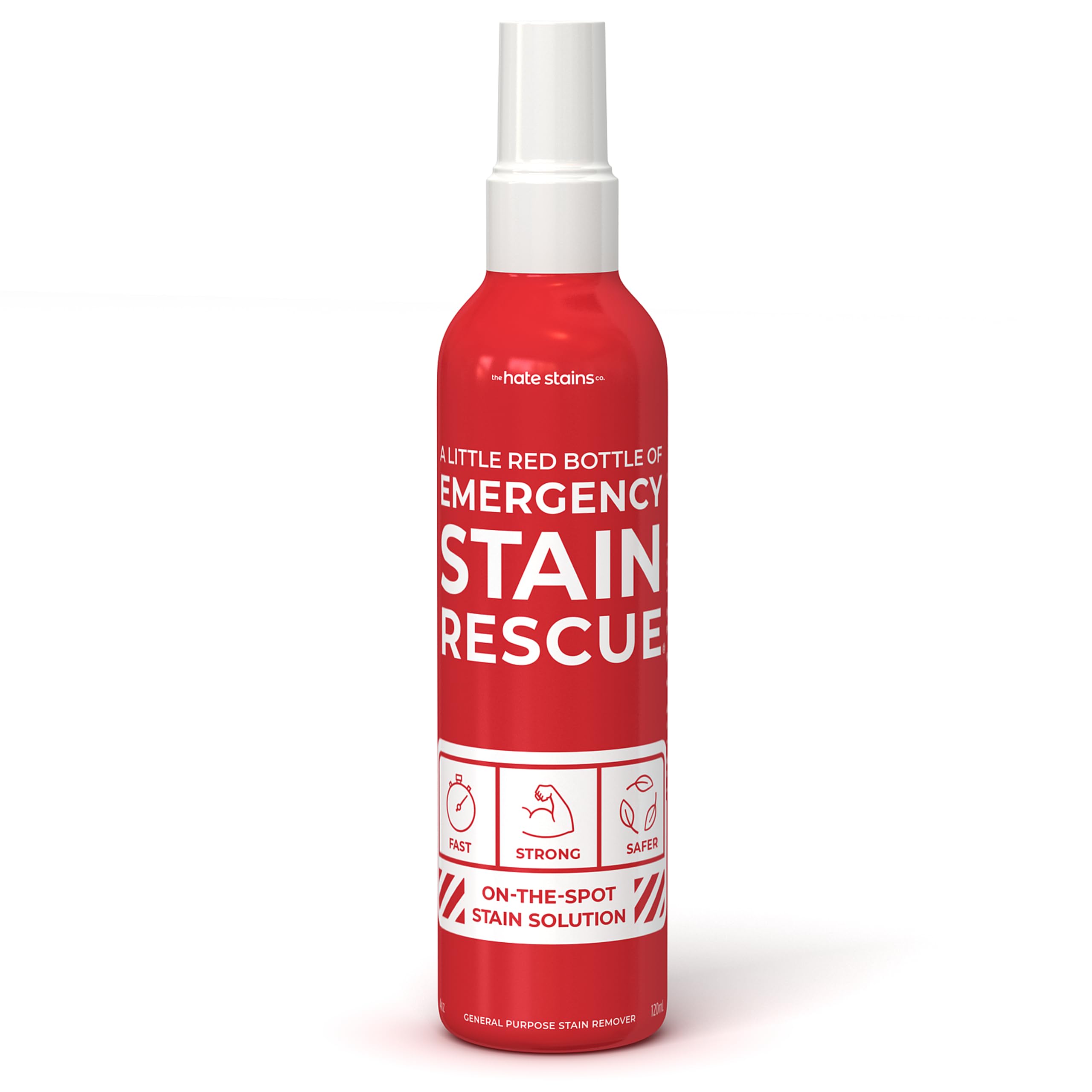 Emergency Stain Rescue Remover Spray β 4oz Laundry Stain Remover for Clothes, Upholstery Fabric, Carpet - Works on Most Blood, Grass, Coffee, Mud, Grease & Oil Stain Remover