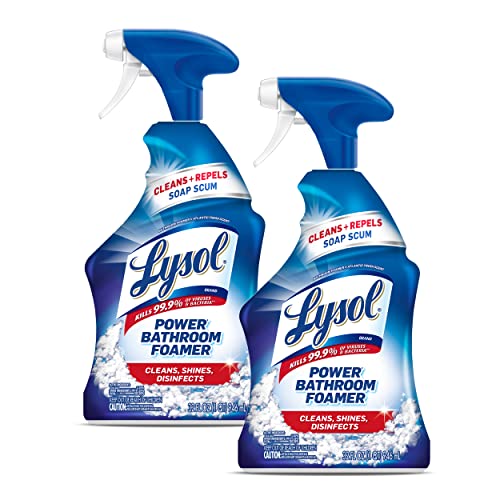 Lysol Power Bathroom Cleaner Trigger, 22 Ounces (Pack of 2)