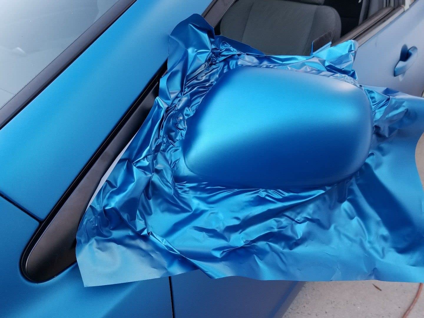 VViViD+ Matte Metallic Blue (Ghost) Vinyl Wrap Roll (1ft x 5ft)