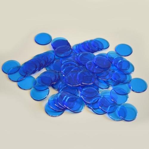 600 Plastic Bingo Chips 100 of Each Color (Red, Purple,Green, Pink,Yellow and Blue.)
