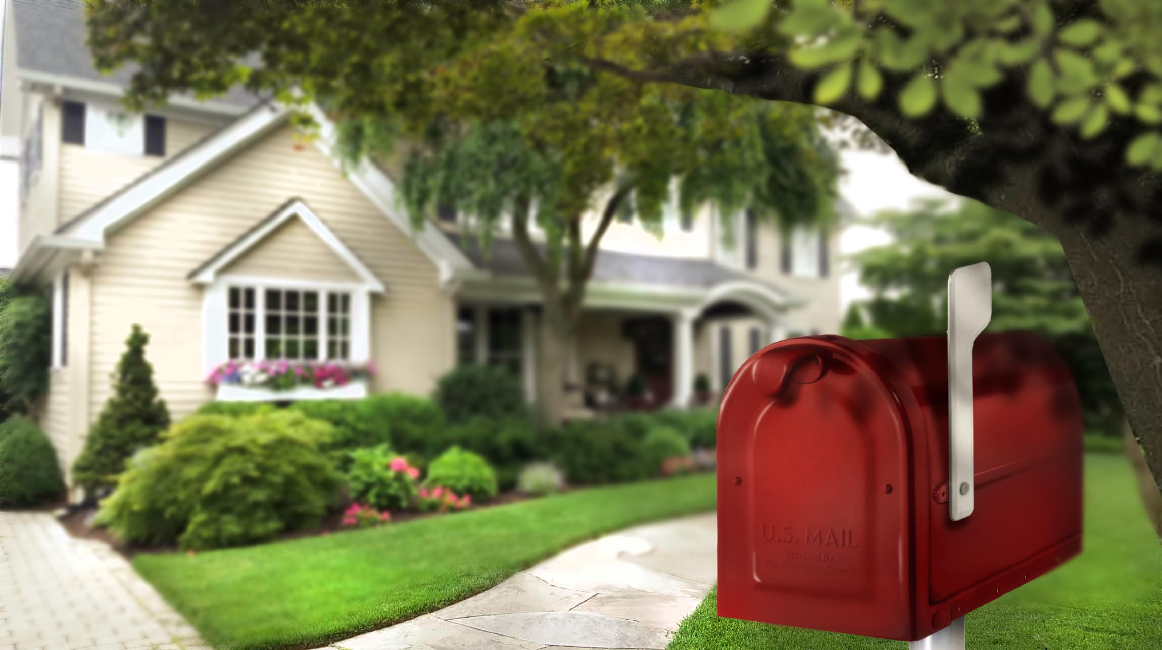 ARCHITECTURAL MAILBOXES 7600R MB1 Mailbox, Medium, Red