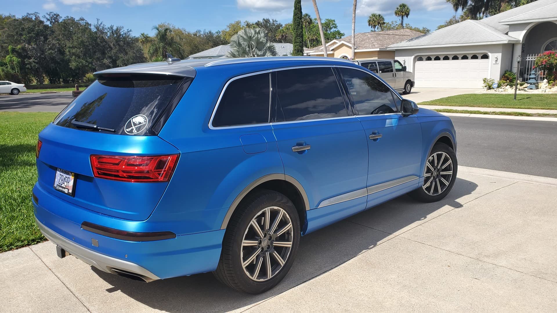 VViViD+ Matte Metallic Blue (Ghost) Vinyl Wrap Roll (1ft x 5ft)