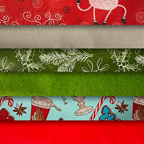 K-Kraft Christmas Designs Tissue Paper (Vintage Kraft Tissue, 102 Sheet Pack)