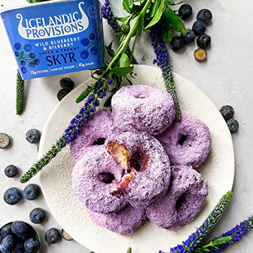 Icelandic Provisions, Wild Blueberry and Bilberry Thick and Creamy SKYR, 5.3 Ounce