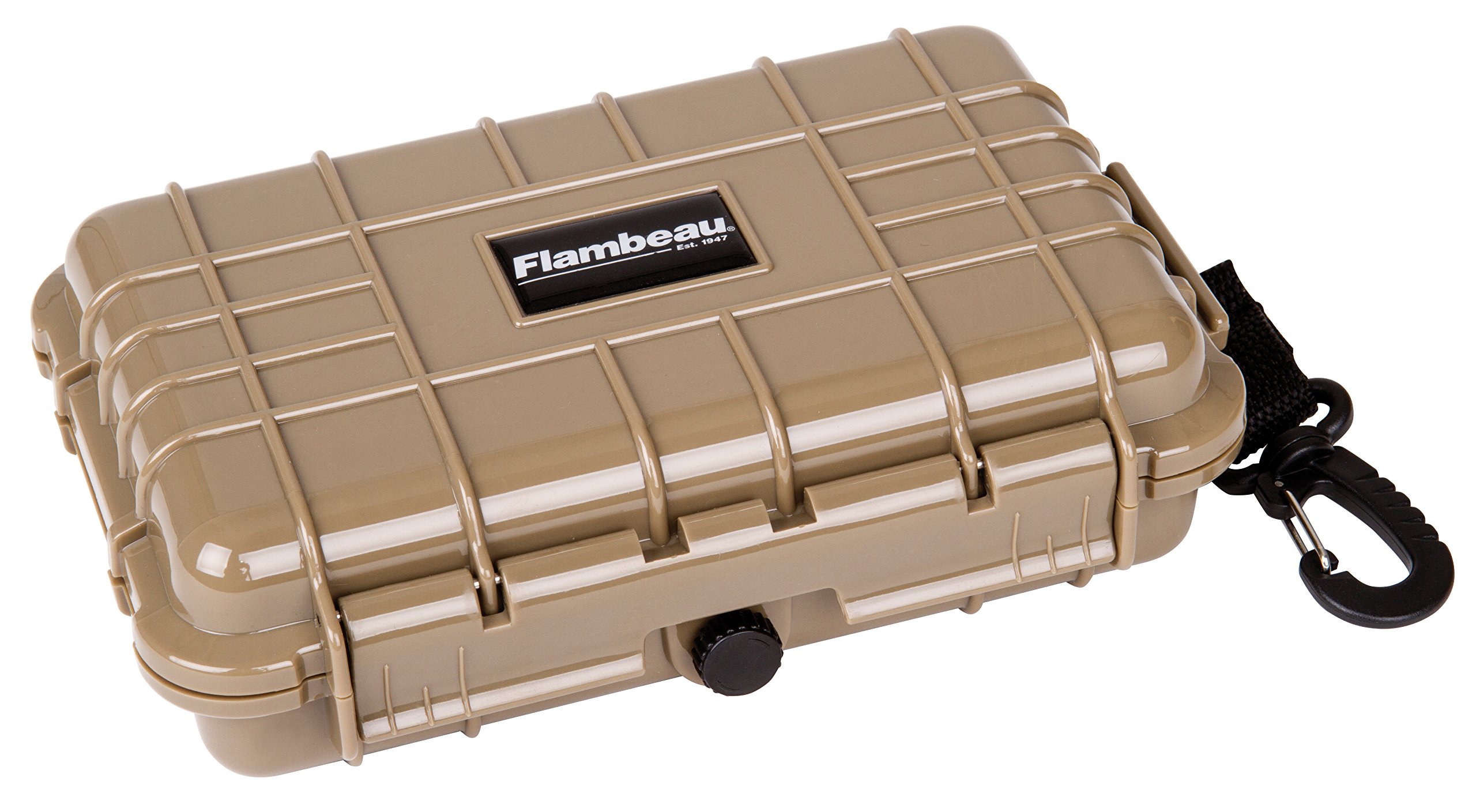 Flambeau Outdoors 402HD-T HD Tuff Box with Zerust Anti-Corrosion Liner, Dry Box Storage, Small, Tan