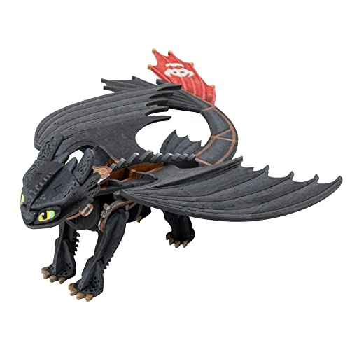 DreamWorks How to Train Your Dragon Toothless 3D Wood Puzzle & Model Figure Kit (41 Pcs) - Build & Paint Your Own 3-D Movie Toy - Educational Gift for Kids & Adults, No Glue Required, 8+