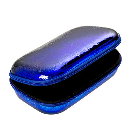 ZIPIT Metallic Pencil Box/Pencil Case/Storage Box, Blue-Green