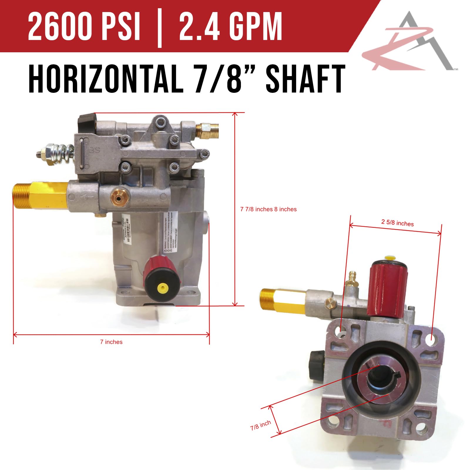 Himore Honda EXCELL XR2500 XR2600 XC2600 EXHA2425 XR2625 Pressure Washer Pump KIT by The ROP Shop