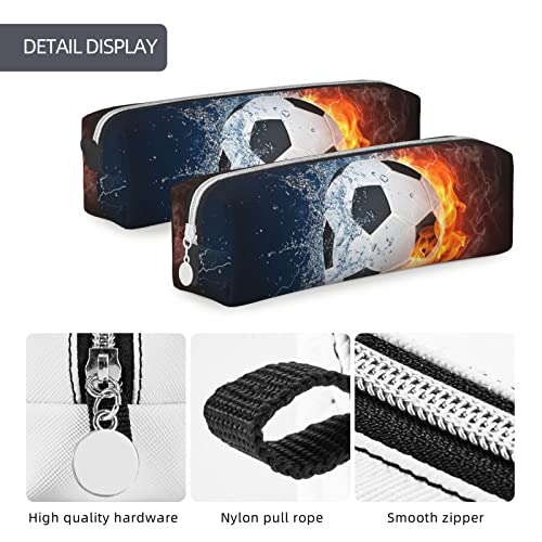 Jiamian Soccer Ball Pencil Case Pencil Holder Bag Pen Box Pouch Stationery Cosmetic Bag