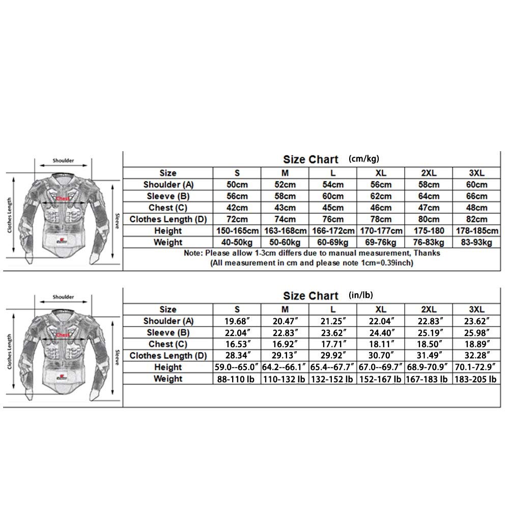 HEROBIKER Motorcycle Full Body Armor Jacket spine chest protection gear Motocross Motos Protector Motorcycle Jacket 2 Styles