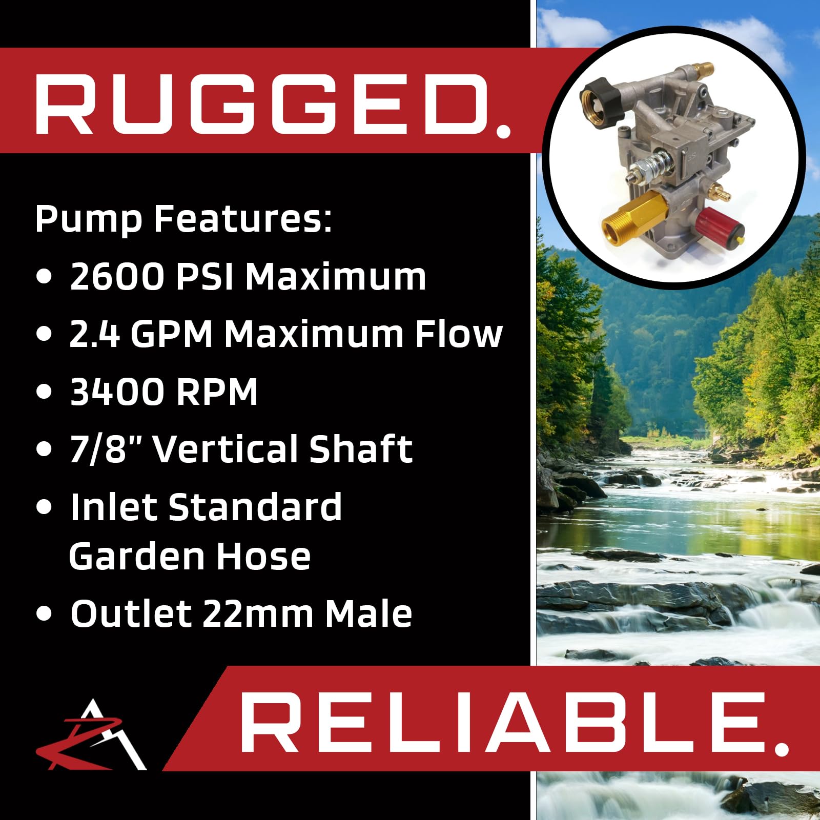 Himore Honda EXCELL XR2500 XR2600 XC2600 EXHA2425 XR2625 Pressure Washer Pump KIT by The ROP Shop