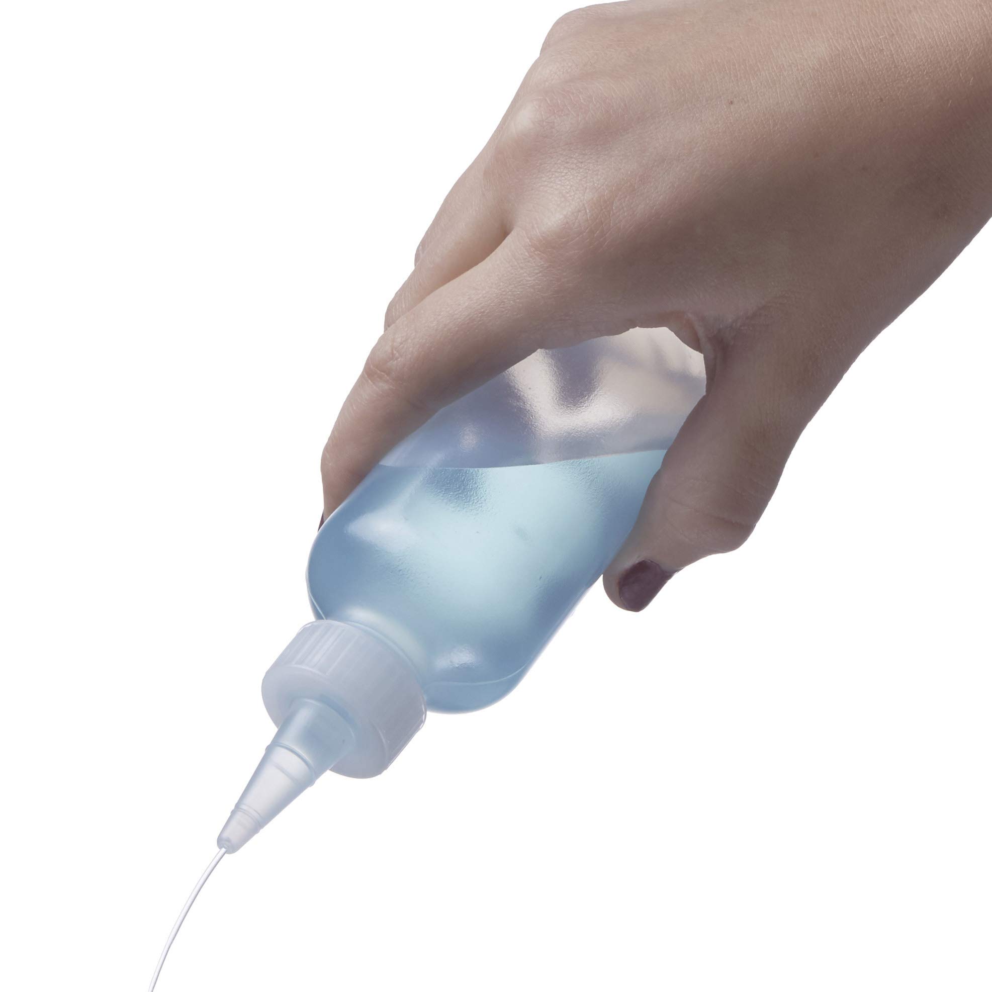 Consolidated Plastics Boston Round Bottles with Yorker Dispensing Cap, LDPE, 4 oz, 24 Piece