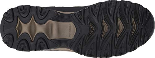Skechers Men's After Burn Memory Fit - Strike Off Lace-Up Sneaker,pebble/black,10 M US