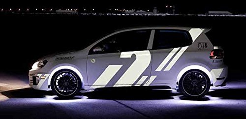 Reflective Gloss Silver White Vinyl Car Wrap Film DIY Roll Easy to Install No-Mess Decal (1ft x 48 Inch)