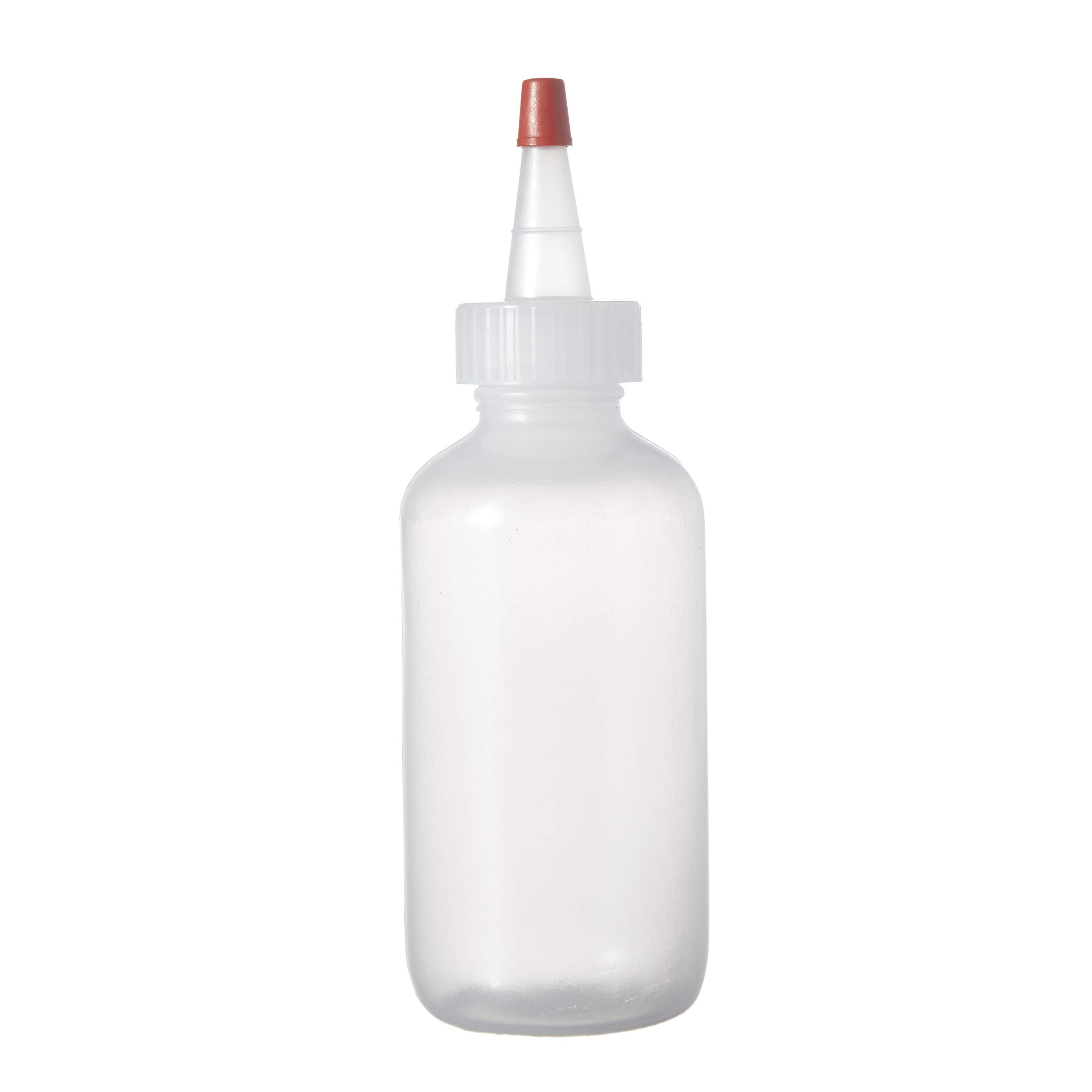 Consolidated Plastics Boston Round Bottles with Yorker Dispensing Cap, LDPE, 4 oz, 24 Piece