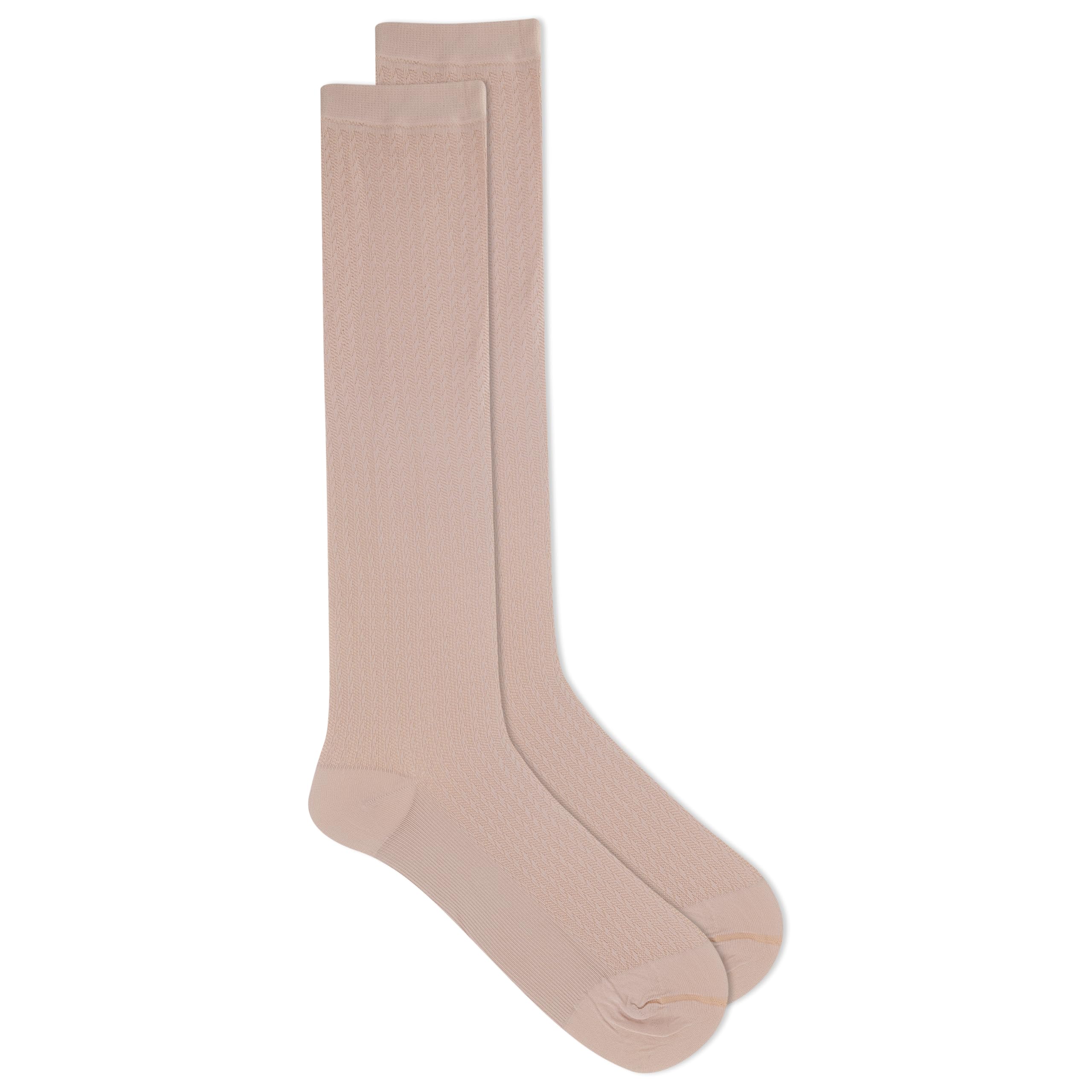 Dr. Scholl's Womens Graduated Compression Knee High - 1 & 2 Pair Packs Energizing Comfort And Fatigue Relief Casual Sock, Beige, 4-10 US