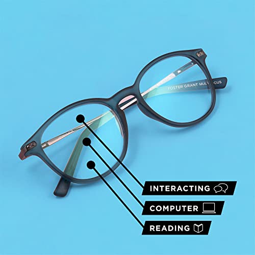 Foster Grant McKay Multifocus Reading Glasses With Anti-Reflective Glasses Coating, Unisex