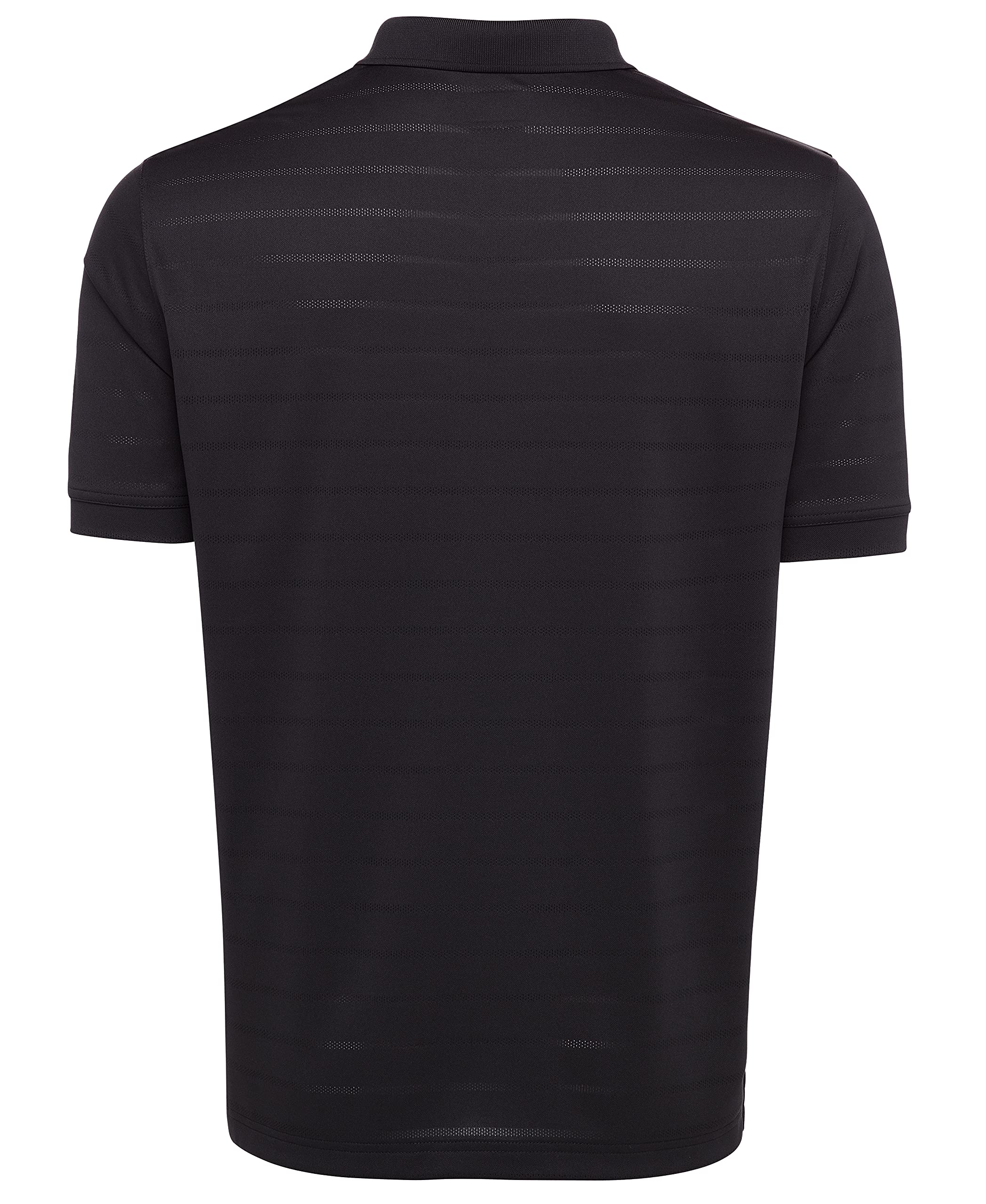 Callaway Men's Basic Short Sleeve Opti-Vent Open Mesh Polo Golf Shirt , Black, XX-Large