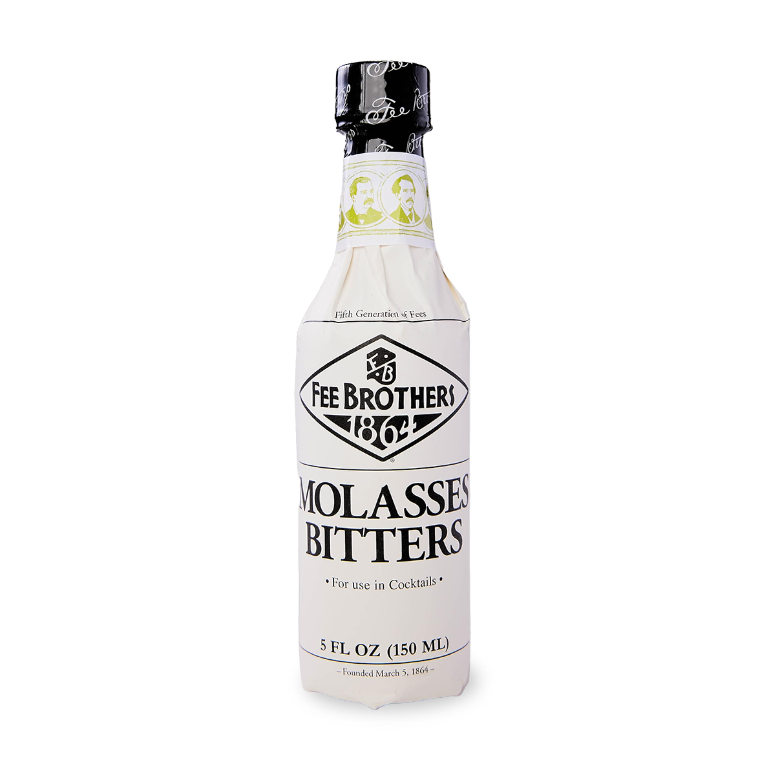 Fee Brothers Molasses Cocktail Bitters - Aromatic Cocktail Mixer & Concentrated Flavoring, Gluten Free, Vegan-Friendly, 5 fl oz
